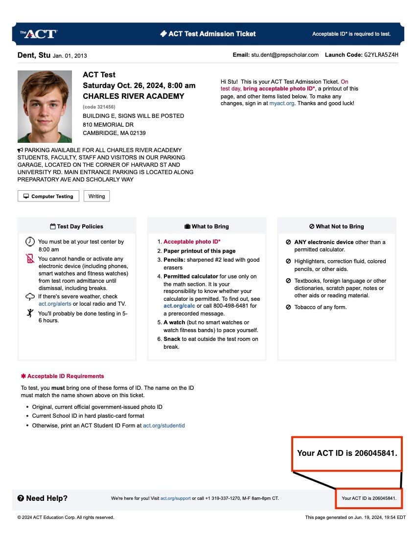 What Is Your ACT ID? Where Can You Find It? · PrepScholar