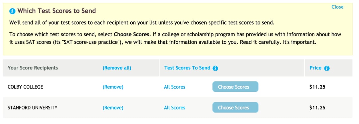 How to Send SAT Scores to Colleges · PrepScholar