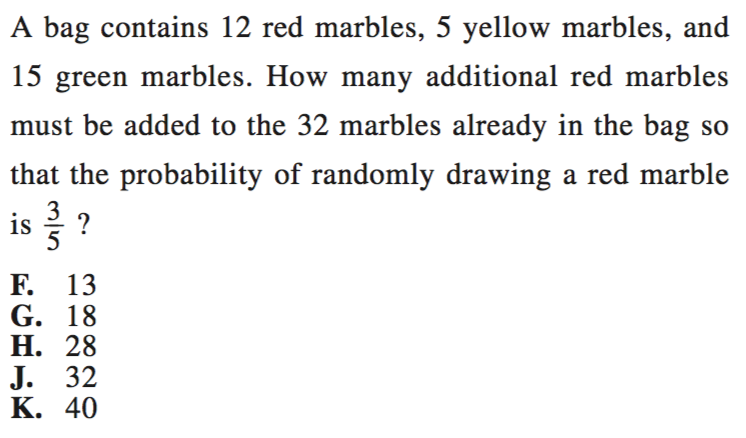 Probability Questions on ACT Math: Strategies + Practice