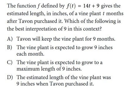 SAT Function Questions · PrepScholar