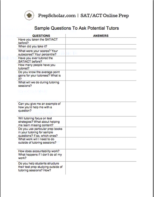 What Makes for an Effective SAT / ACT Math Tutor? · PrepScholar