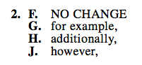 Transition Questions on ACT English: Strategies + Practice